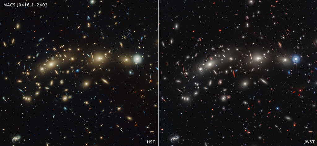 MACS 0416 (Hubble ACS and WFC3 + Webb NIRCam Image) - NASA Science