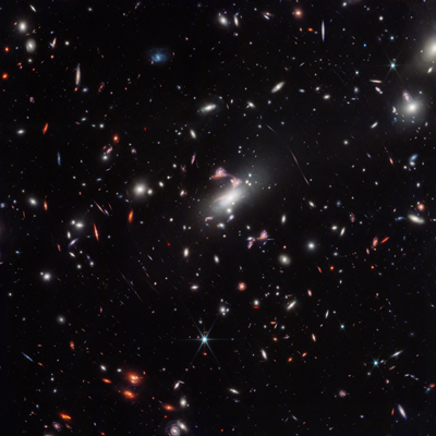 Question Mark Galaxy (Hubble and Webb Image) - NASA Science