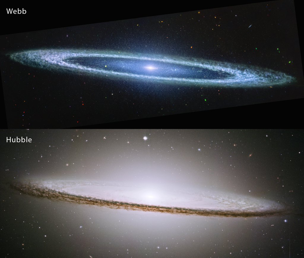 Sombrero Galaxy (MIRI Image) - NASA Science