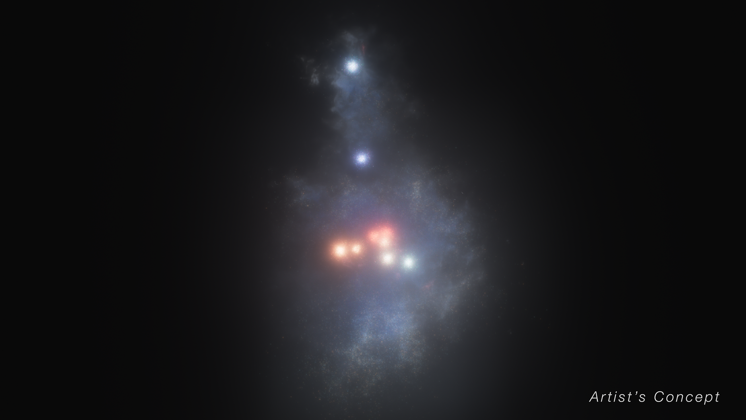 Found: First Actively Forming Galaxy as Lightweight as Young Milky Way - NASA Science