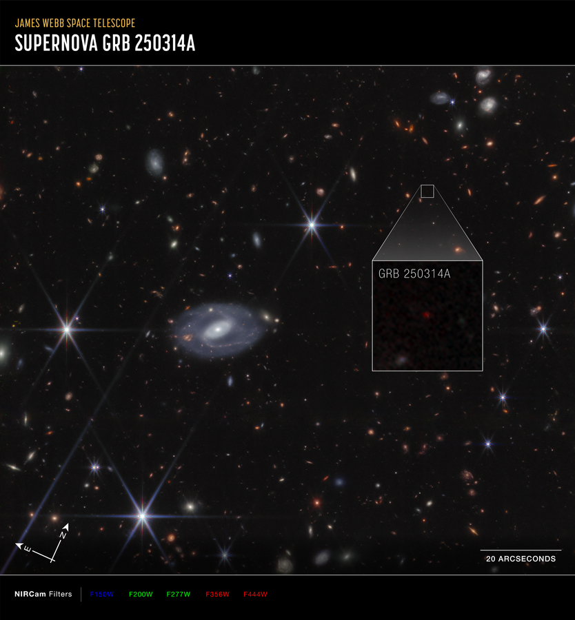 NASA’s Webb Identifies Earliest Supernova to Date, Shows Host Galaxy ...