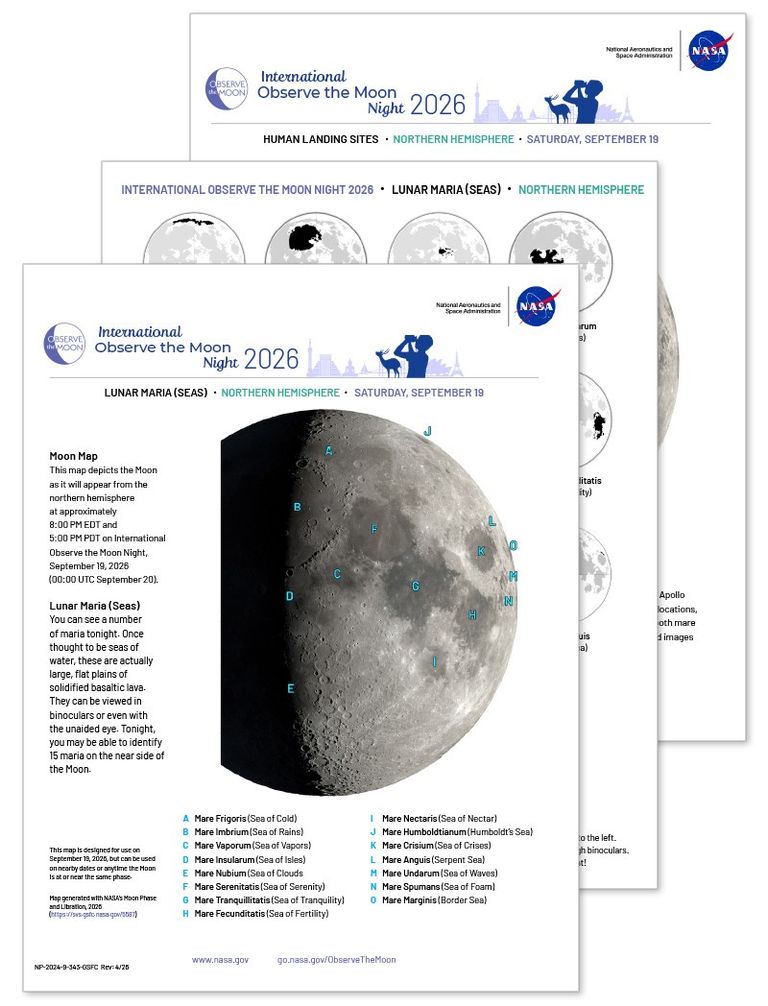 International Observe the Moon Night - Moon Maps
