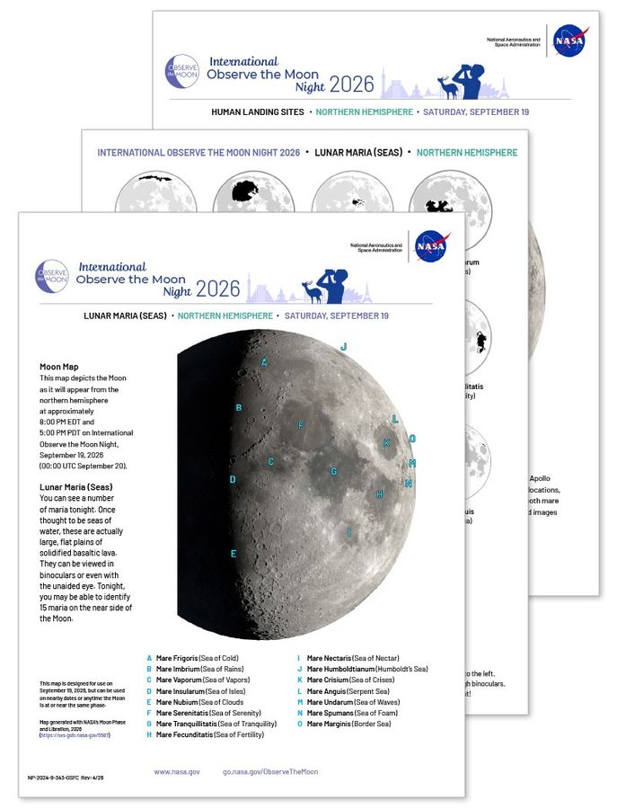 International Observe the Moon Night - Moon Maps