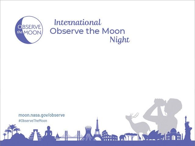 International Observe the Moon Night Event Flyer/Poster