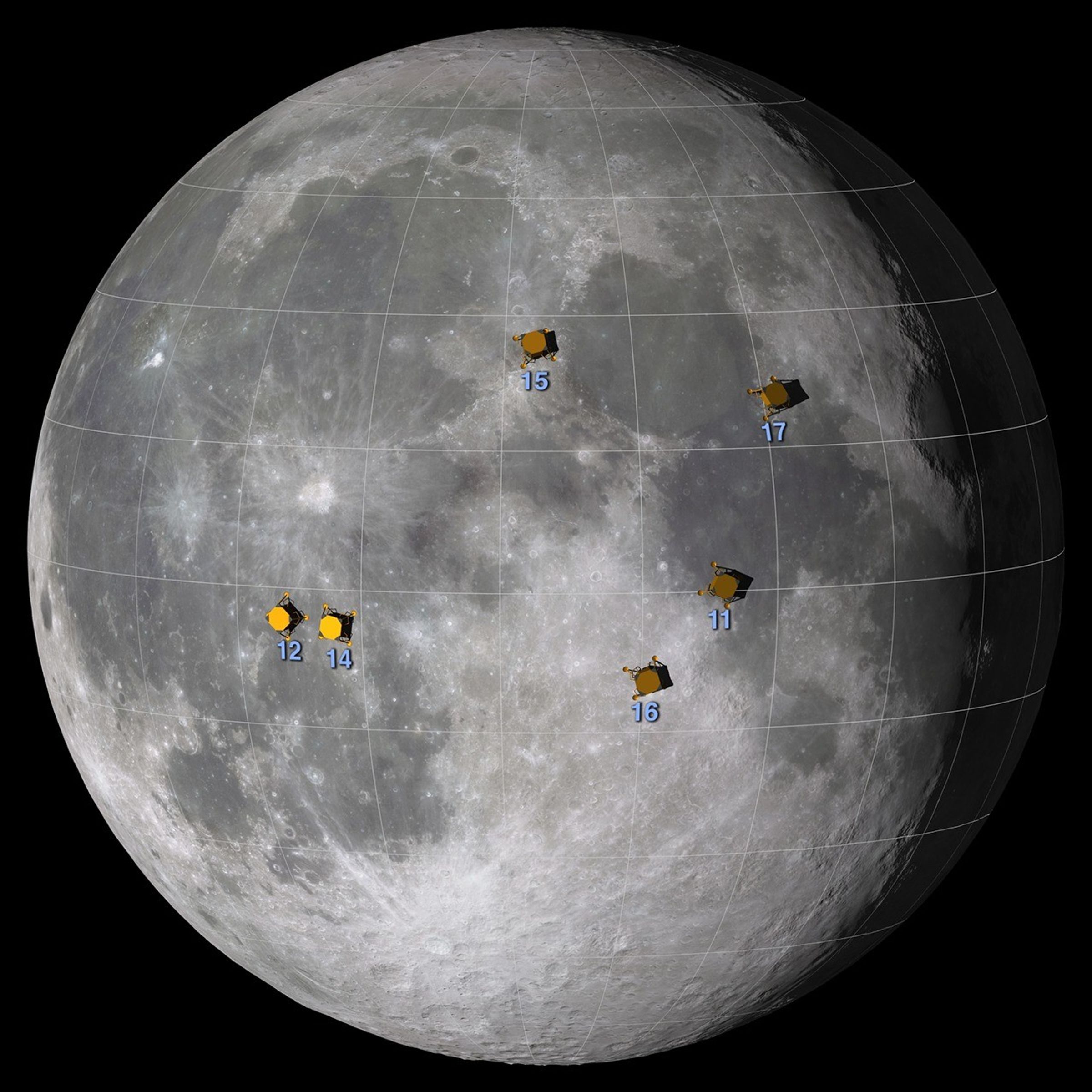 Apollo Landing Sites NASA Science Apollo Landing Sites NASA Science