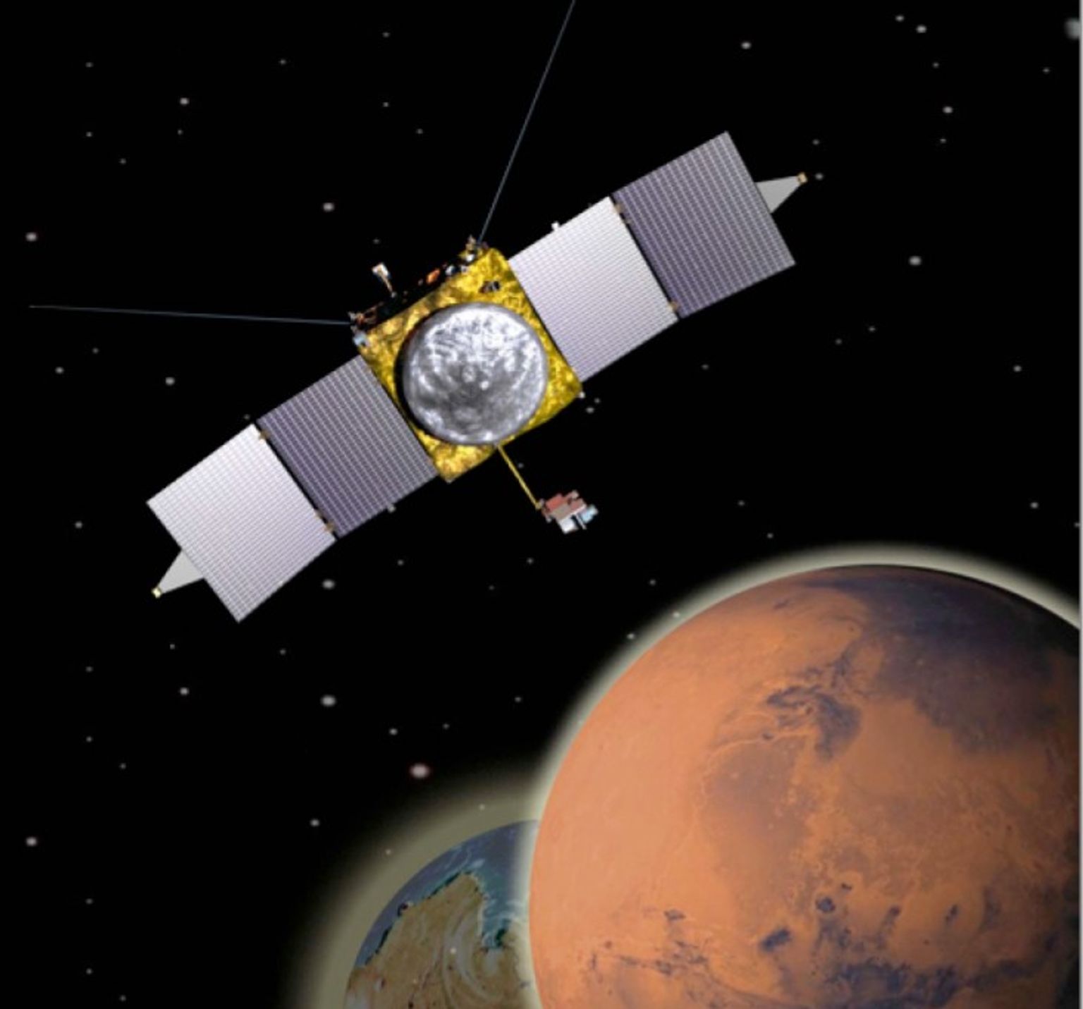 Artist's Concept of MAVEN - NASA Science