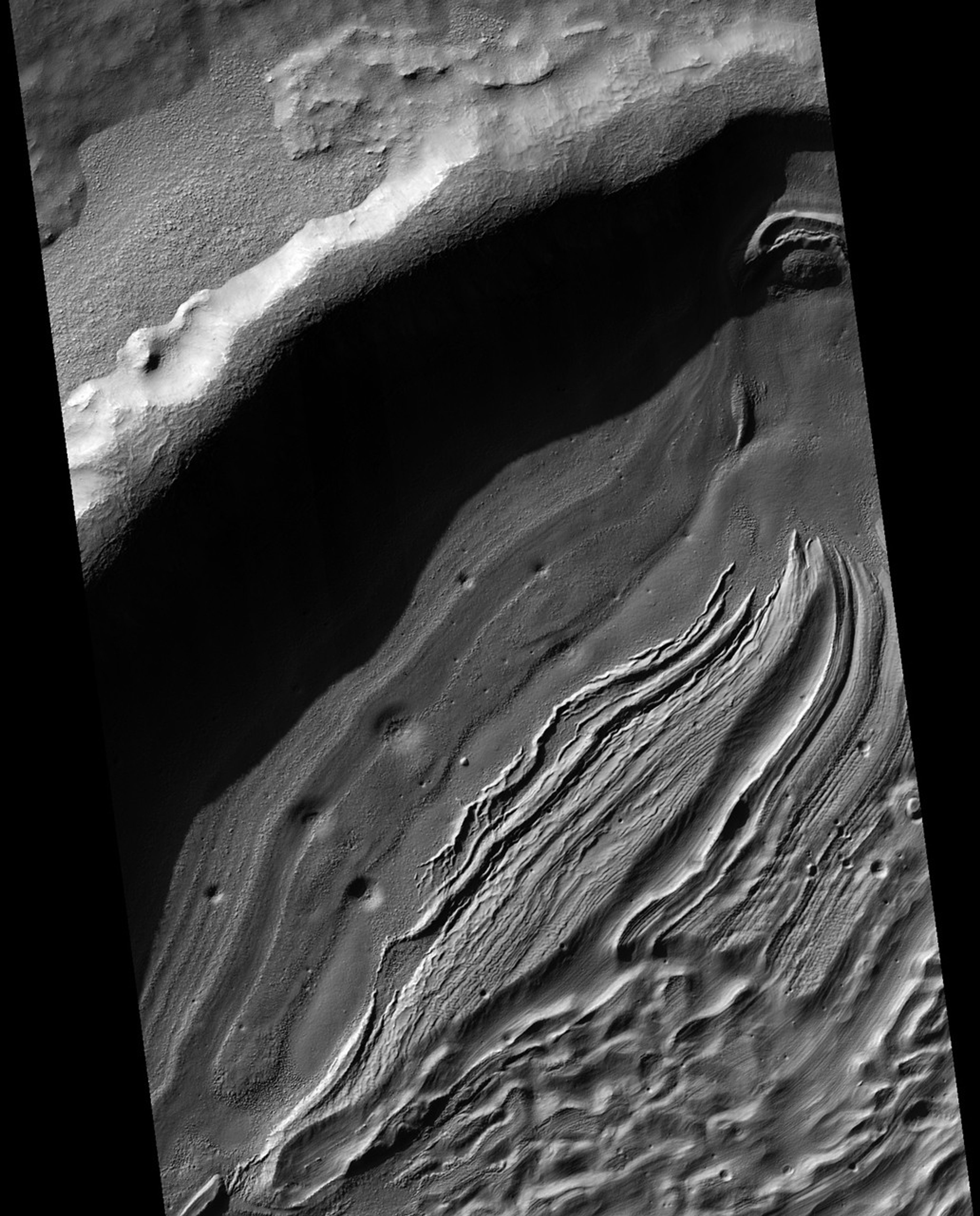Intra-Crater Structure in NW Hellas Basin, Mars - NASA Science