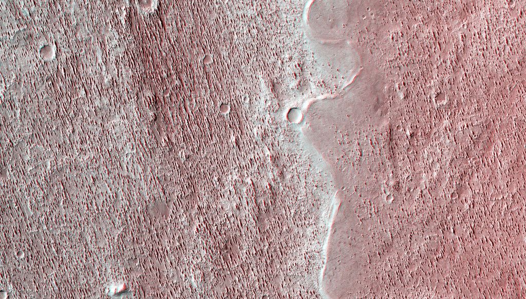 Sinuous Ridge in the Aeolis Region (3-D) - NASA Science
