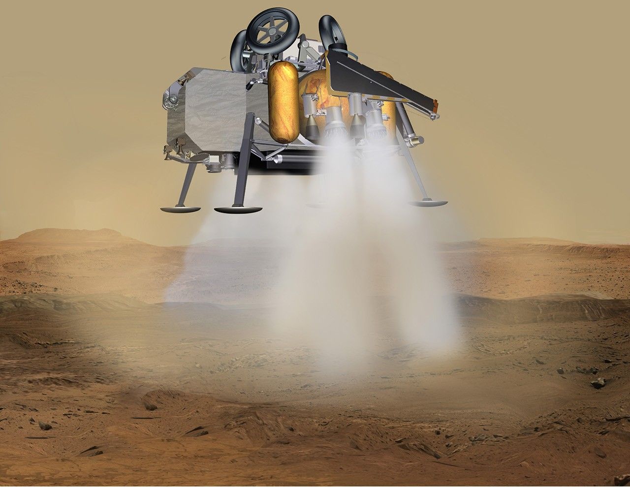 Mars Sample Return Lander Touchdown (Artist's Concept) - NASA Science