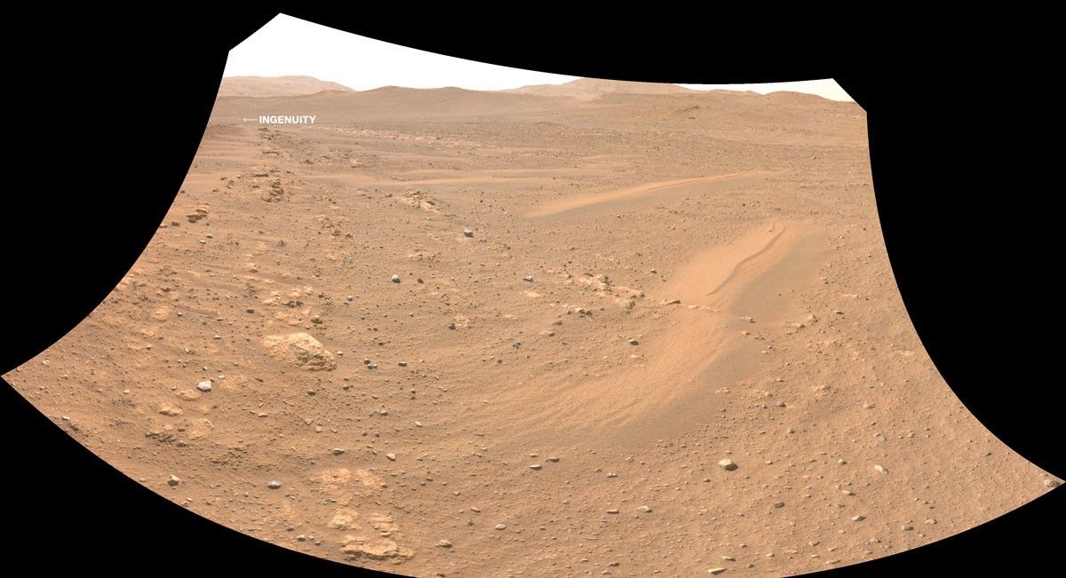 Perseverance's Navcam Captures Ingenuity - NASA Science