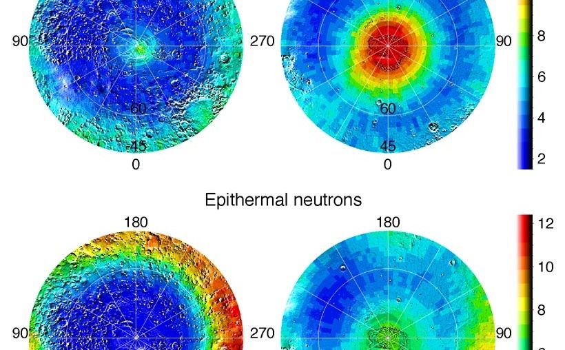 Polar Maps of Thermal and Epithermal Neutrons - NASA Science
