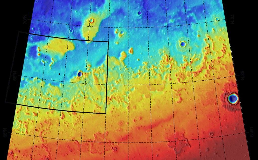 Topographical Context of Phoenix Landing Region - NASA Science