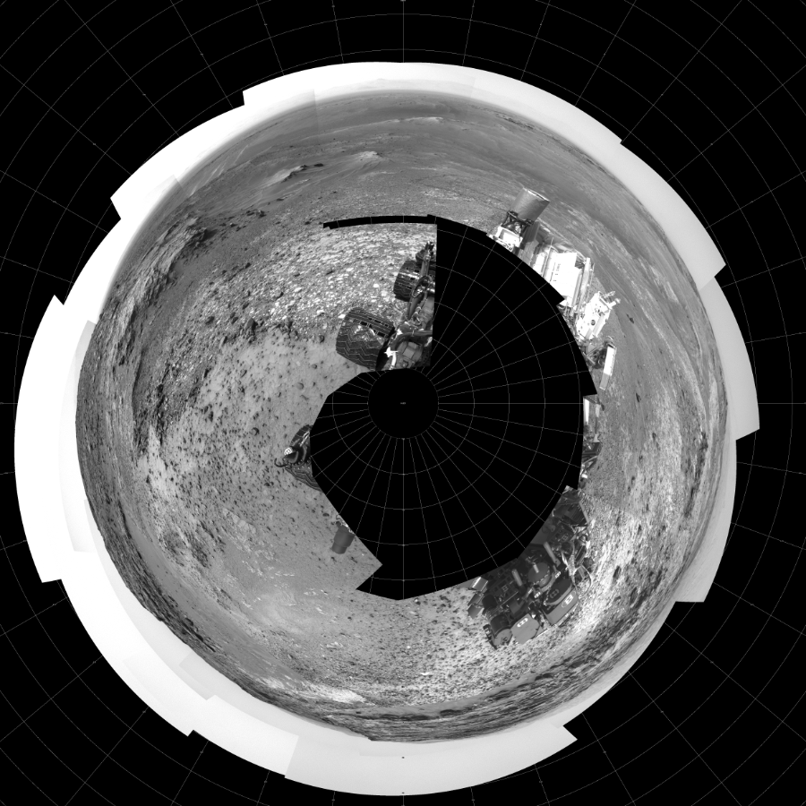Sol 0991: Left Navigation Camera, Polar Projection - NASA Science