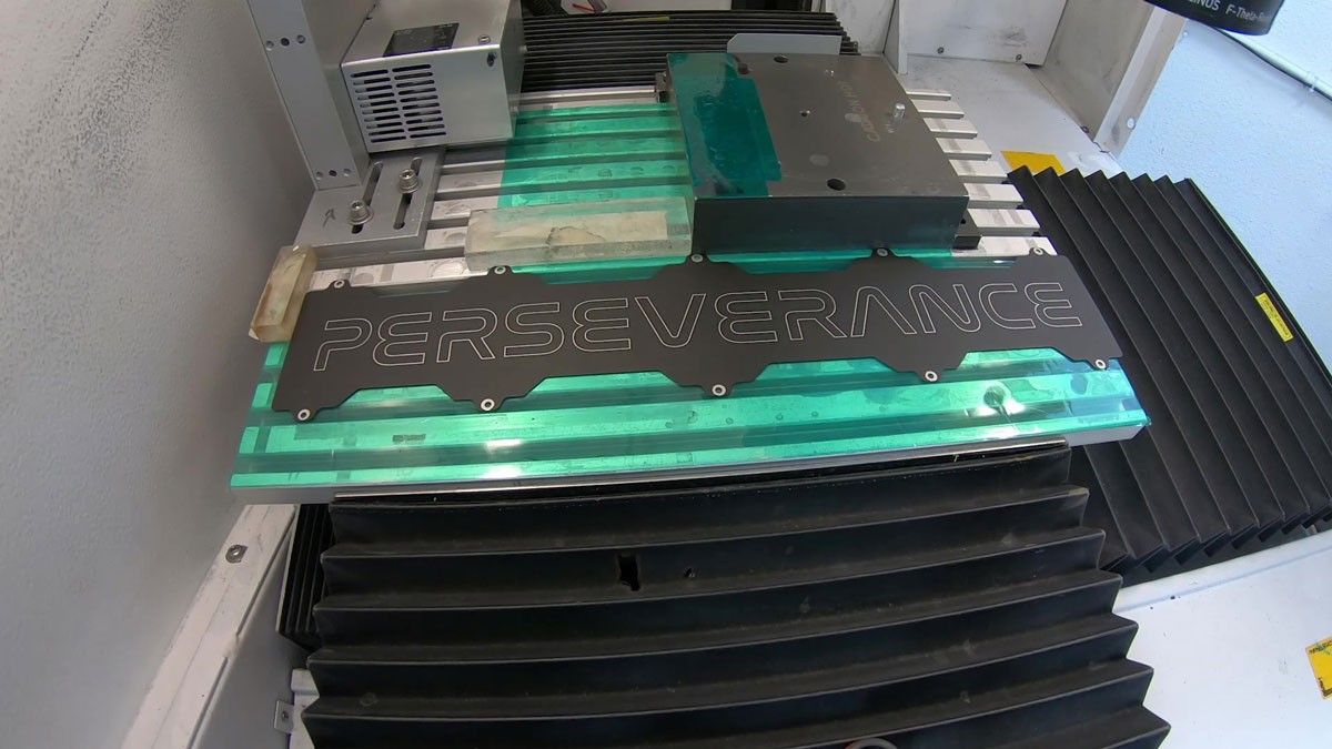 Mars Perseverance Nameplate Etching - NASA Science