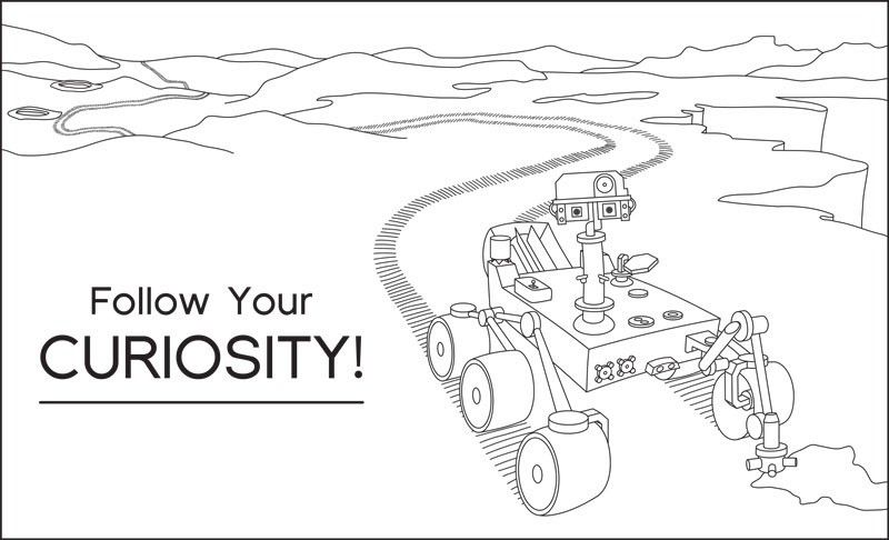 mars rover coloring sheet