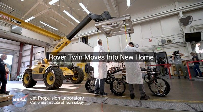 Twin of NASA's Perseverance Mars Rover Moves Into New Home - NASA Science