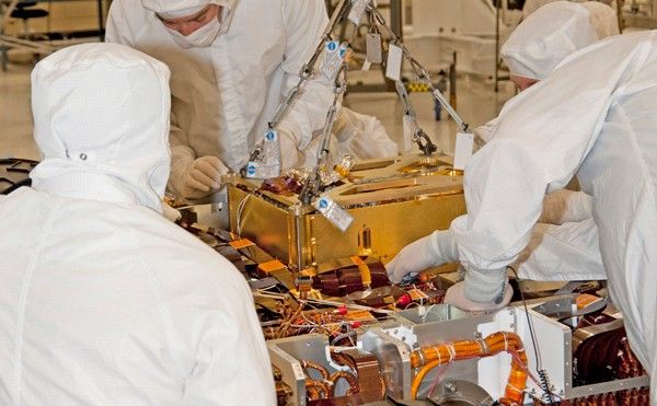 Lowering SAM Instrument into Curiosity Mars Rover - NASA Science