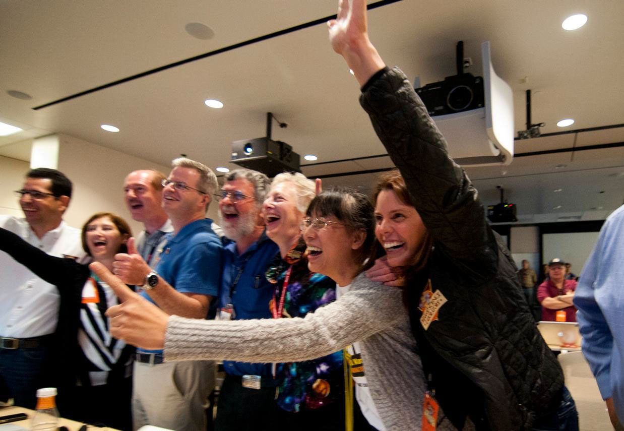 Science Team Celebrates Landing - NASA Science