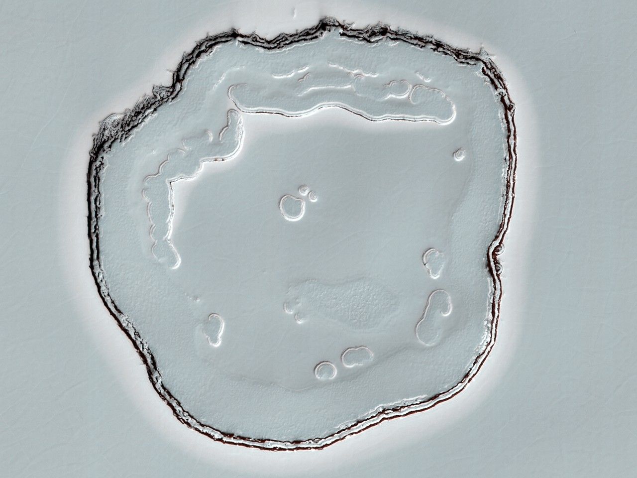 “Swiss Cheese” Terrain on Mars - NASA Science