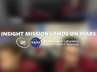 NASA InSight Mission Control Mars Landing Celebration (360 video ...