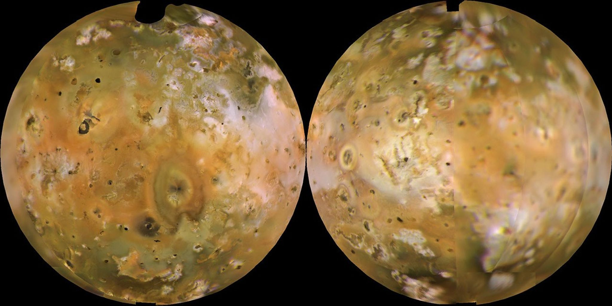 Io Shown in Lambertian Equal Area Projection and in Approximately ...