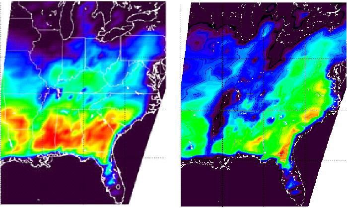 Flooding Resulting From Hurricane Isidore, Comparing Data from ...