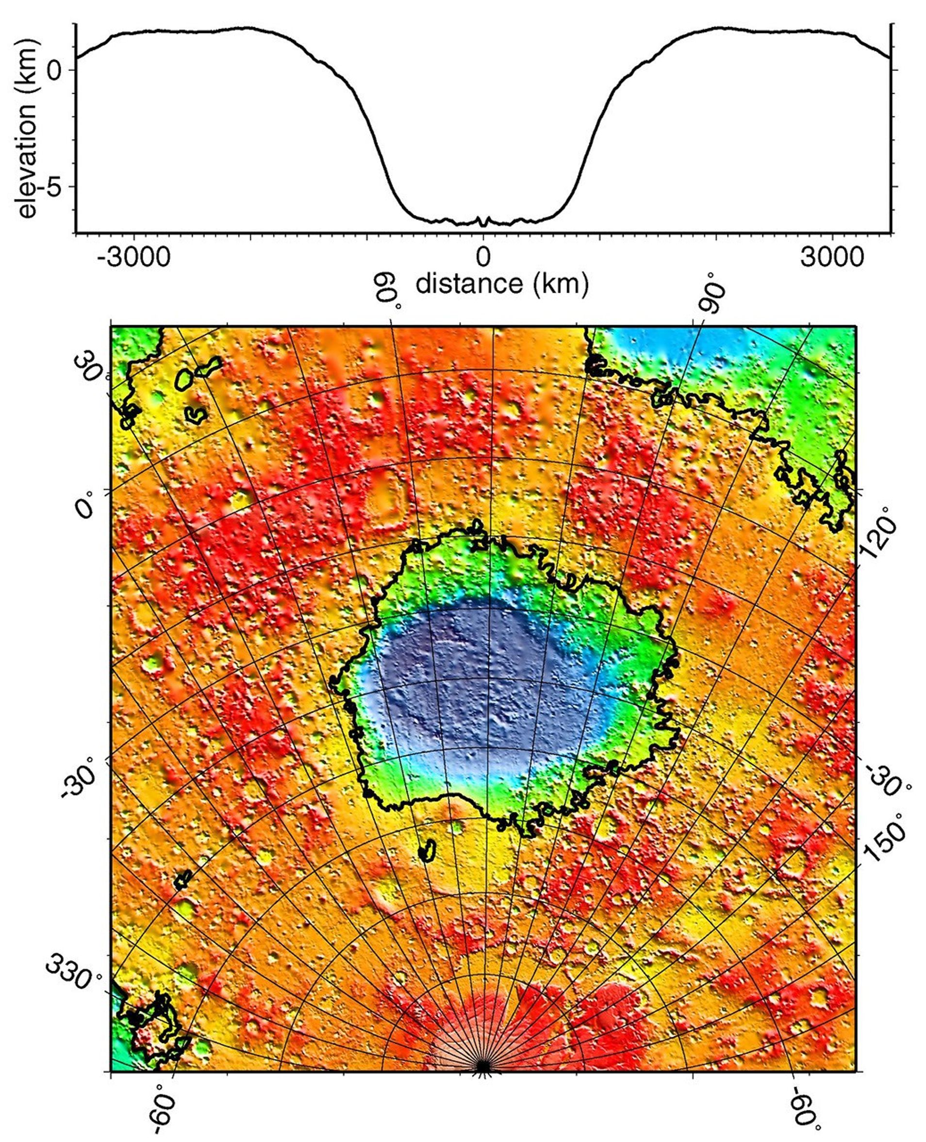 Regional Topographic Model of the Hellas Basin - NASA Science