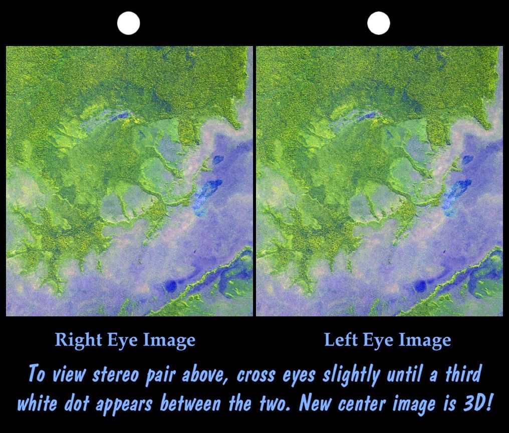 Stereo Pair with ASTER Image, Iturralde Structure, Bolivia - NASA Science