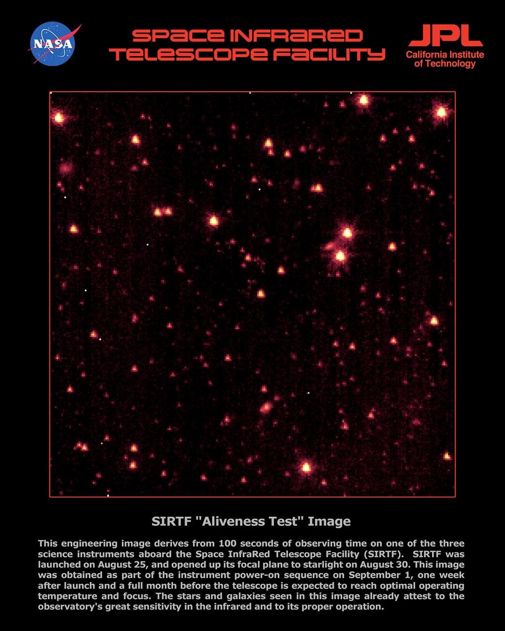 SIRTF “Aliveness Test” Image - NASA Science