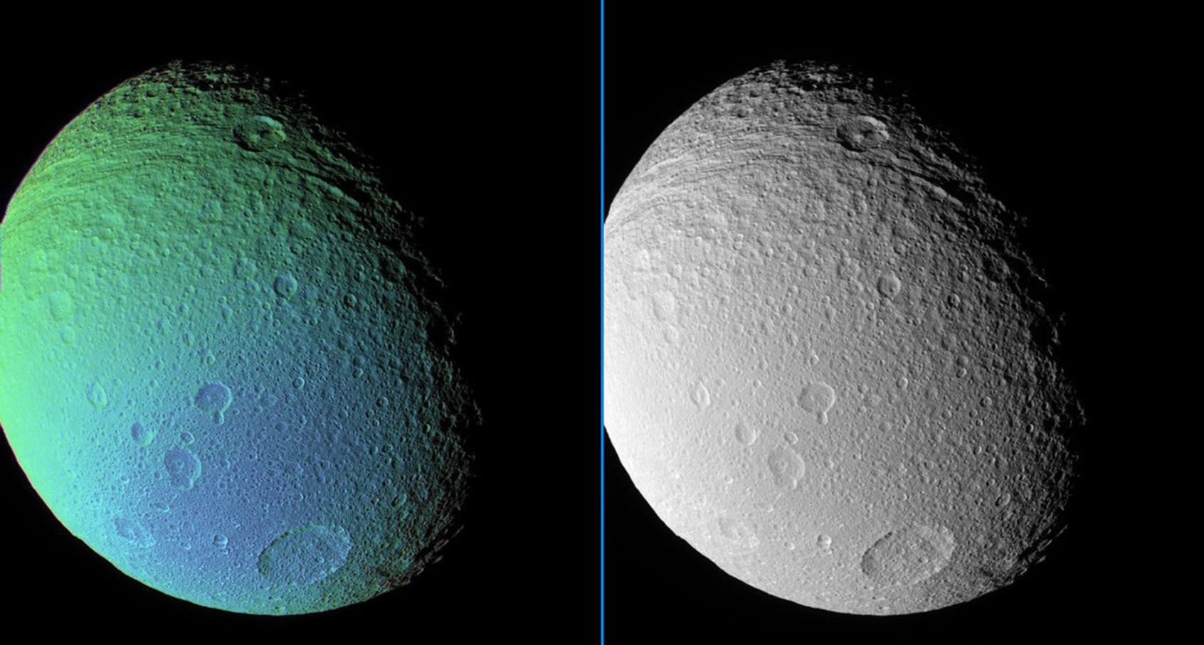 tethys moon composition