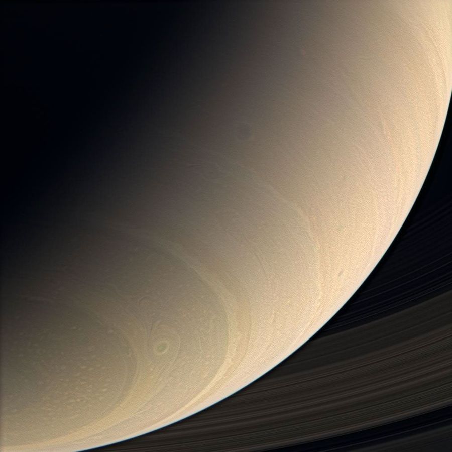 Tempest-Tossed Saturn - NASA Science