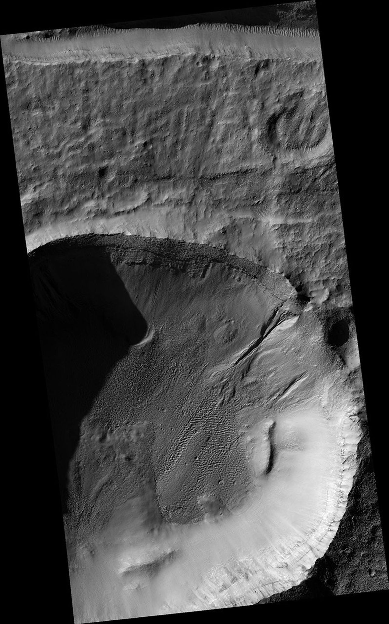 Gully Apron in Crater - NASA Science