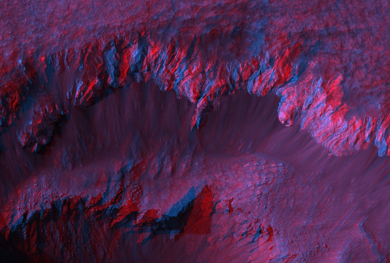 Stereo Anaglyphs of Ada Crater - NASA Science