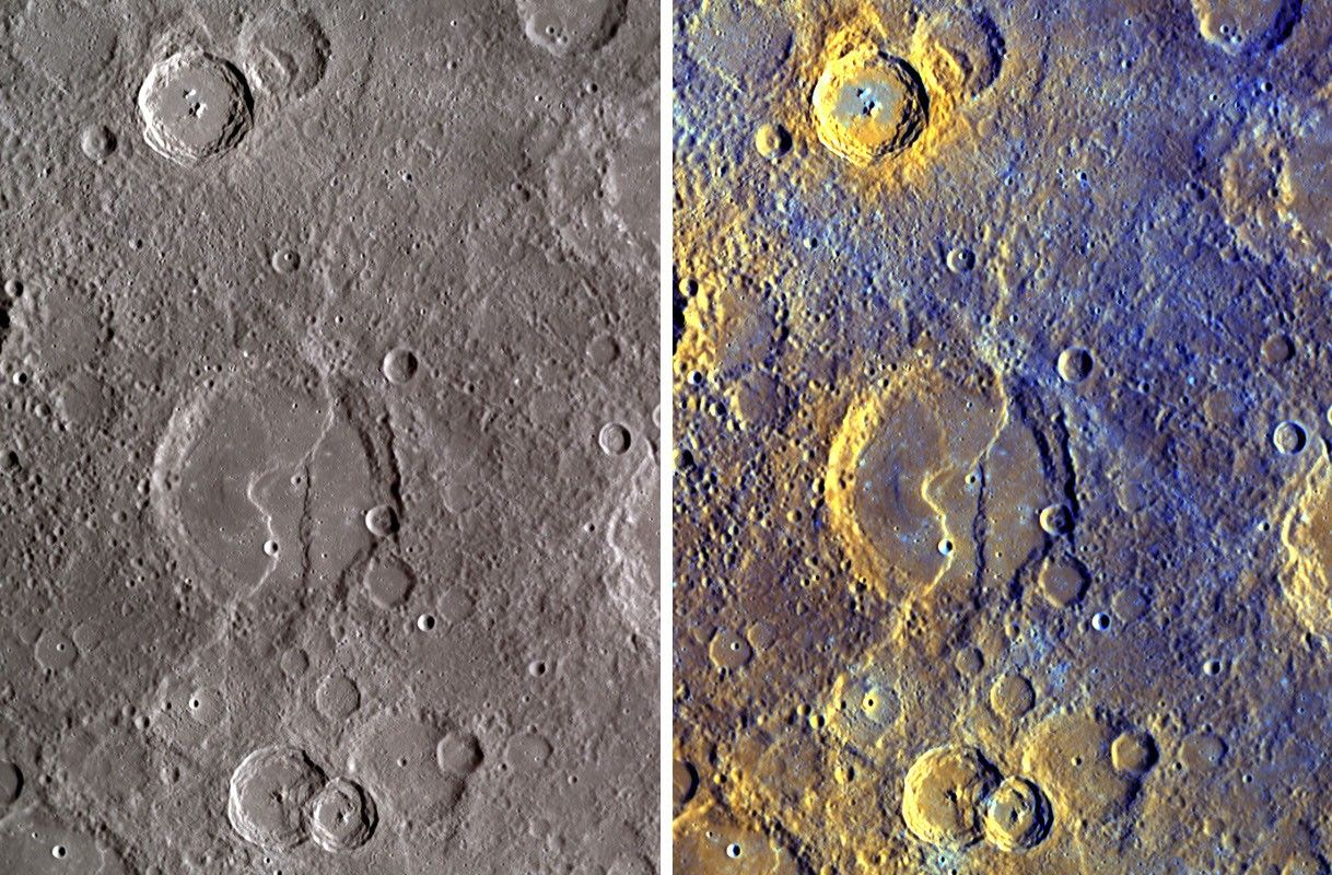 mercury surface colour