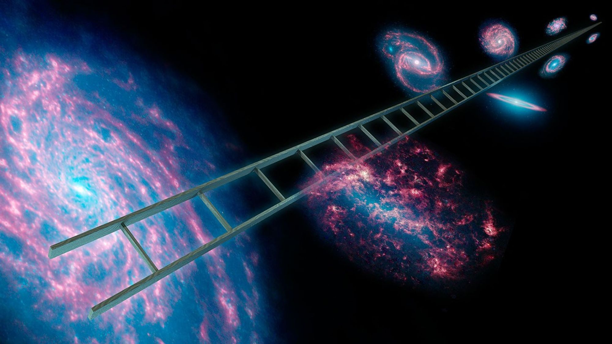 Climbing the Cosmic Distance Ladder (Artist's Concept) - NASA Science