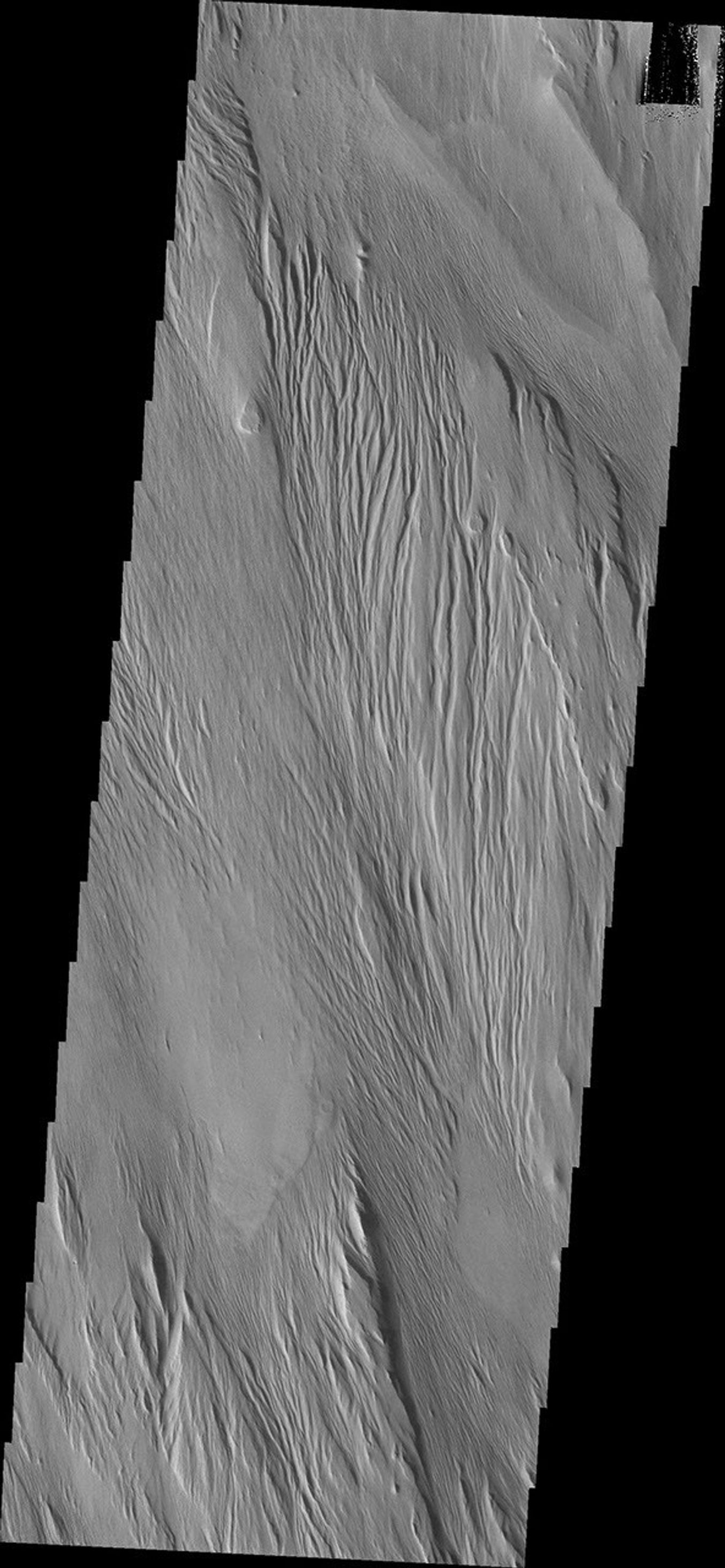 yardangs on mars
