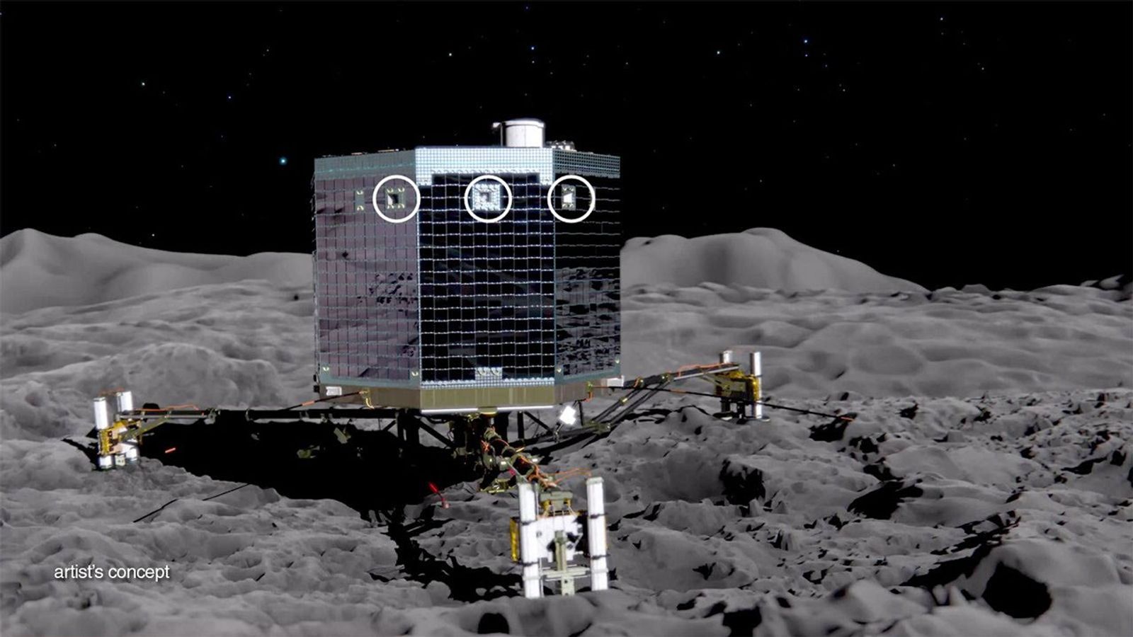 philae lander size