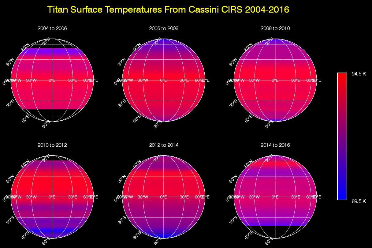 Titan Temperature Lag Maps & Animation - NASA Science
