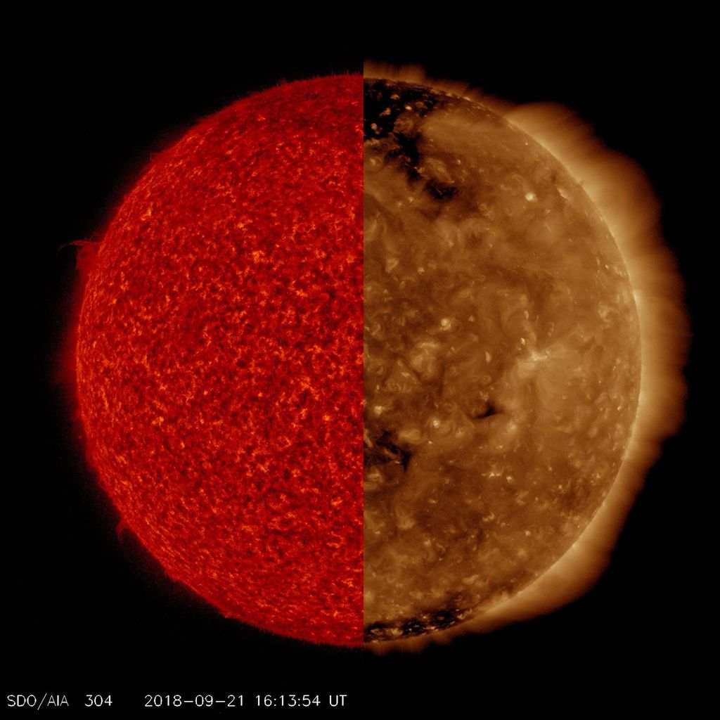 Two Wavelengths, Two Different Images - NASA Science