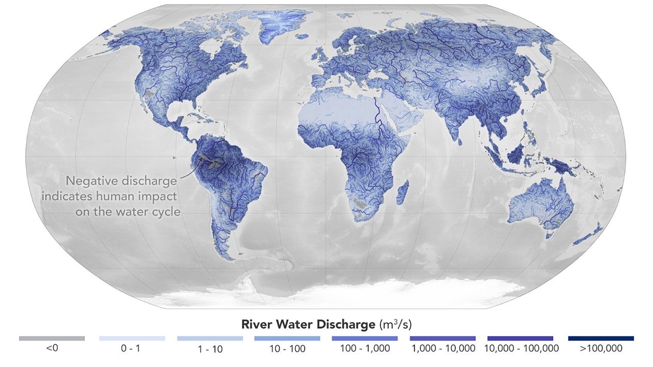 Global Accounting of Earth's River Storage and Flow - NASA Science