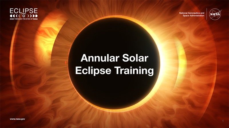 Annular Solar Eclipse Training - NASA Science
