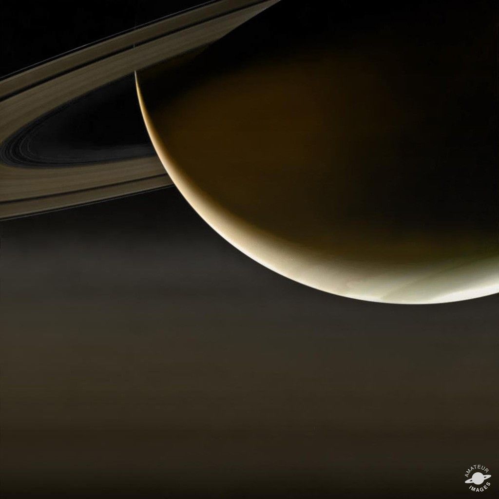 Crescent Saturn View by Stephane Calonnec - NASA Science
