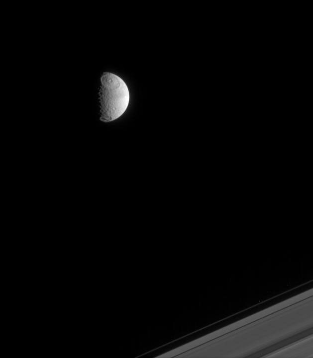 Tethys and Rings - NASA Science