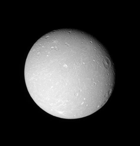 Detail on Dione (Monochrome) - NASA Science