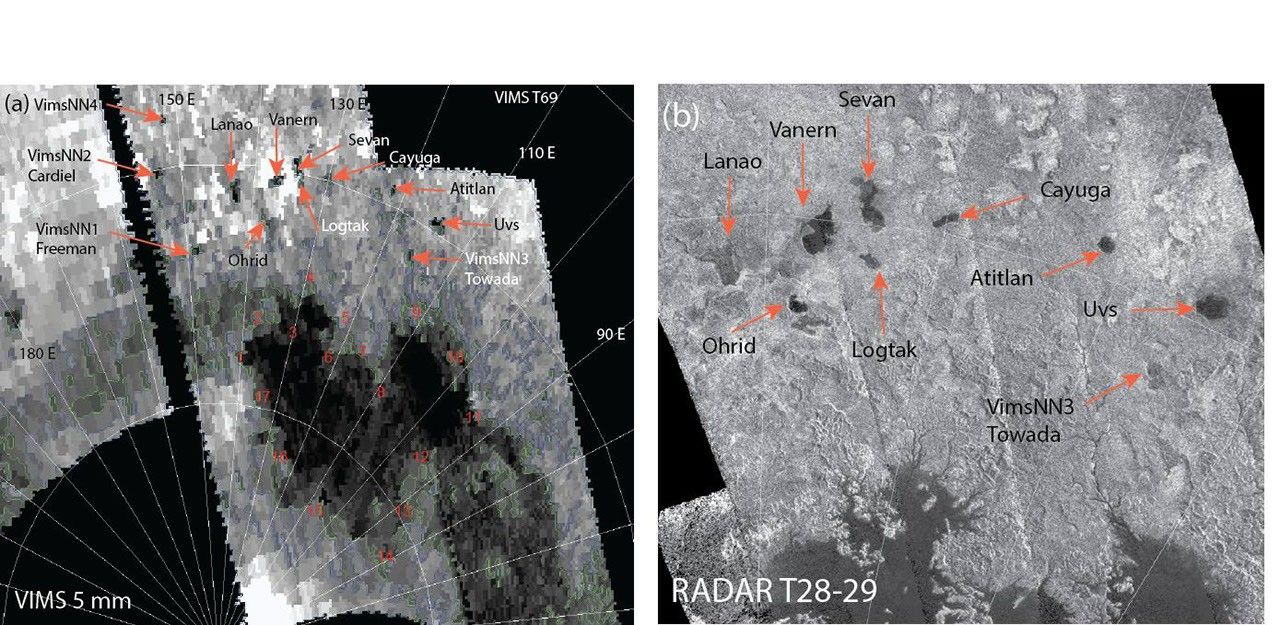 Titan Lake Country (Annotated) - NASA Science