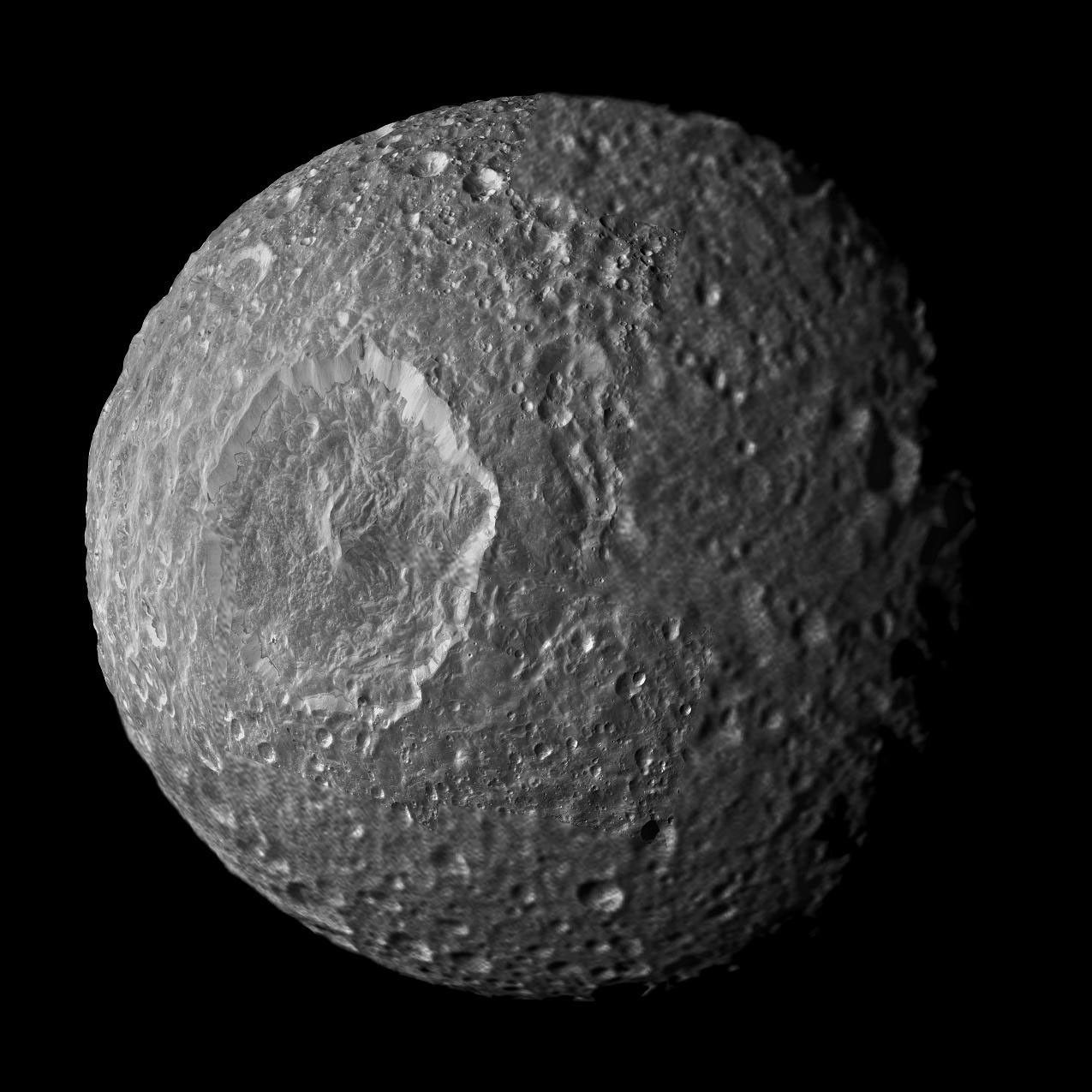 Streaks and Markings on Mimas - NASA Science