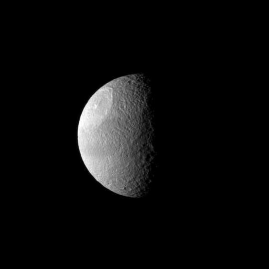 Big Ding on Tethys - NASA Science