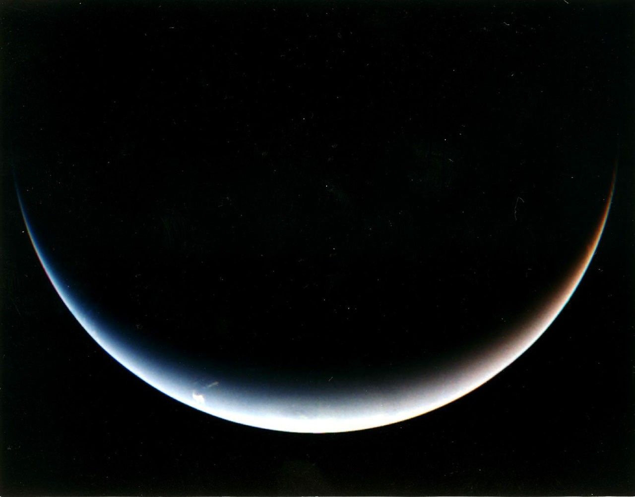 Post-encounter View of Neptune's South Pole - NASA Science