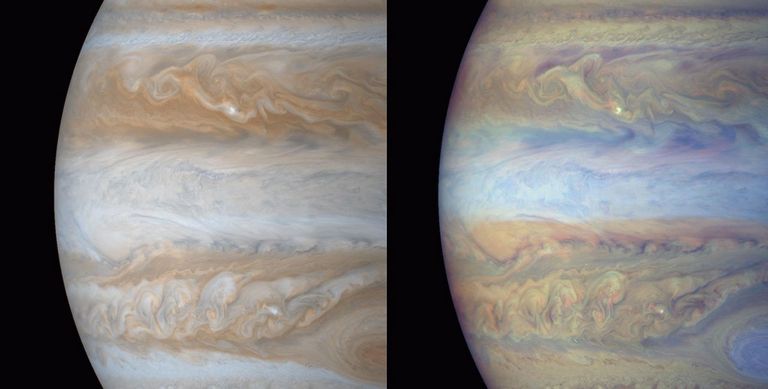 Jupiter in True and False Color - NASA Science