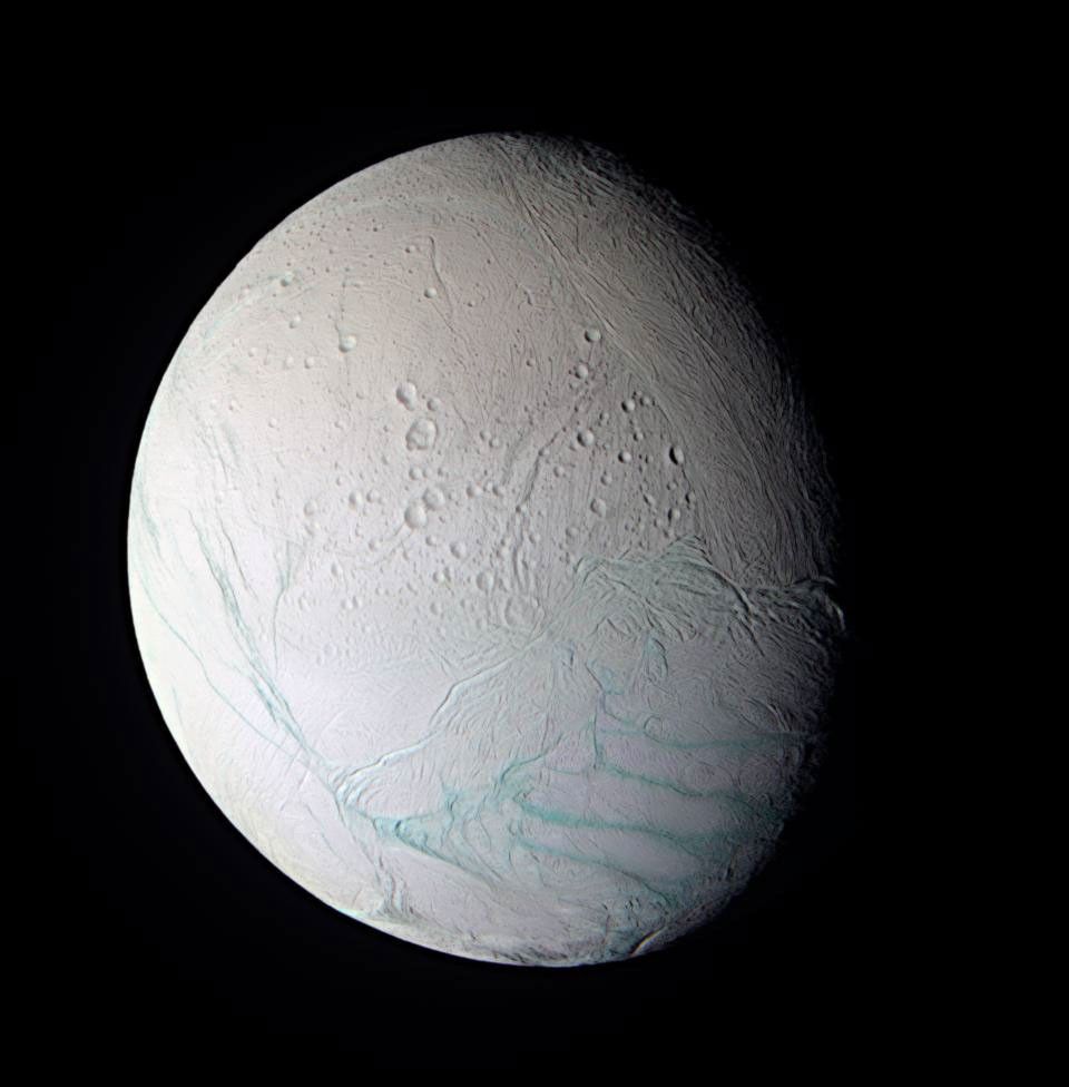 Enceladus in False Color - NASA Science
